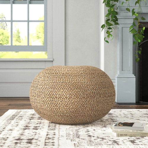 Farmhouse & Rustic Round Ottomans | Birch Lane