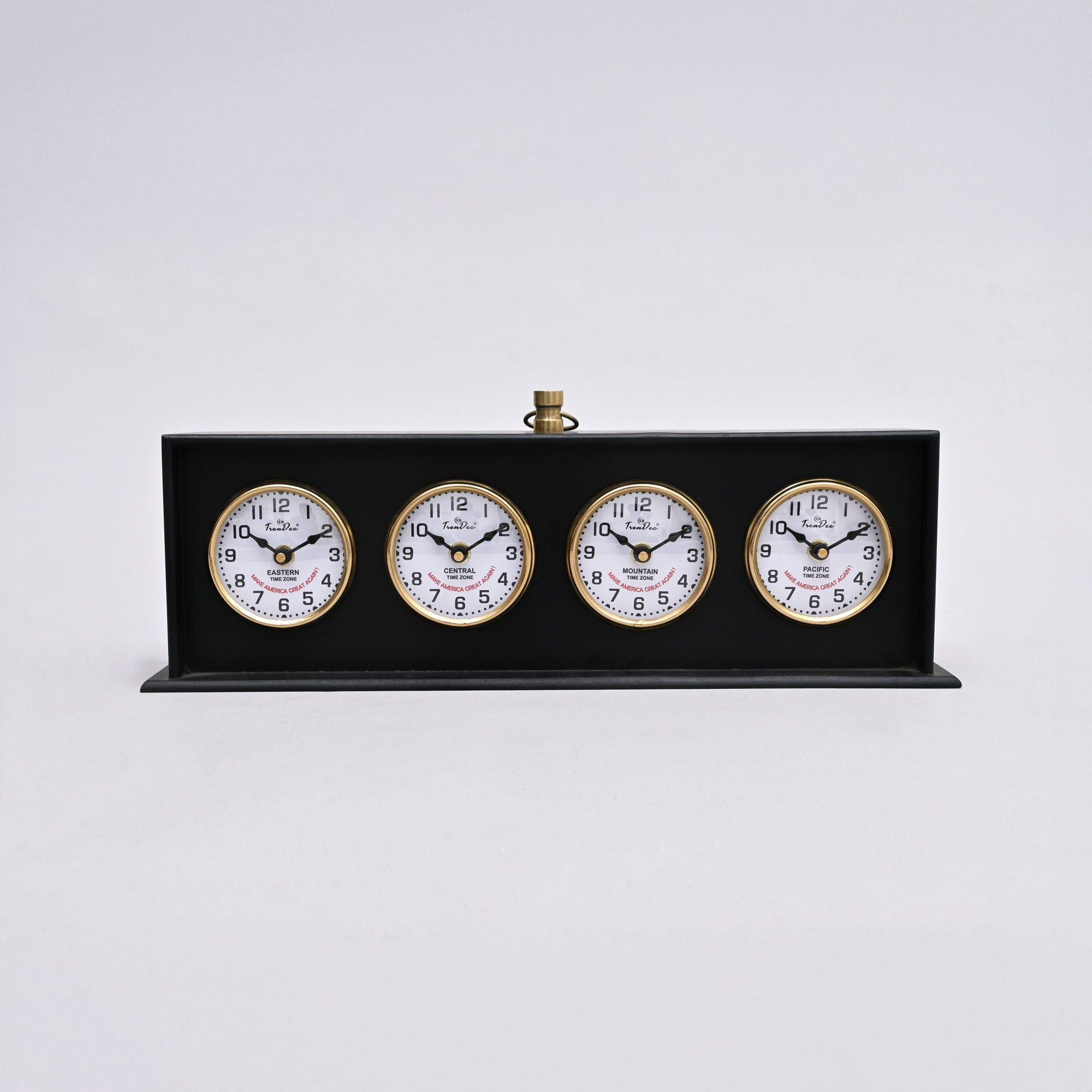 Latitude Run® Modern & Decorative Time Zone Table Clock-Desk Clock For ...