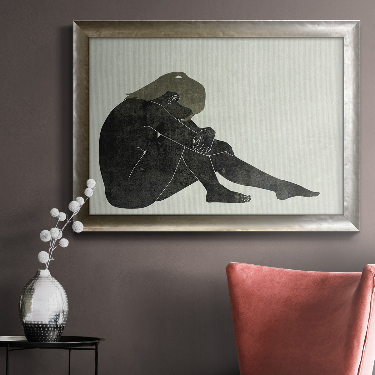 Wrought Studio™ Folded Figure II - Picture Frame Print on Canvas | Wayfair
