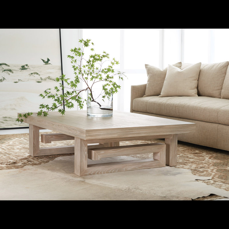 Modern History Home Maui Solid Wood Sled Coffee Table | Perigold