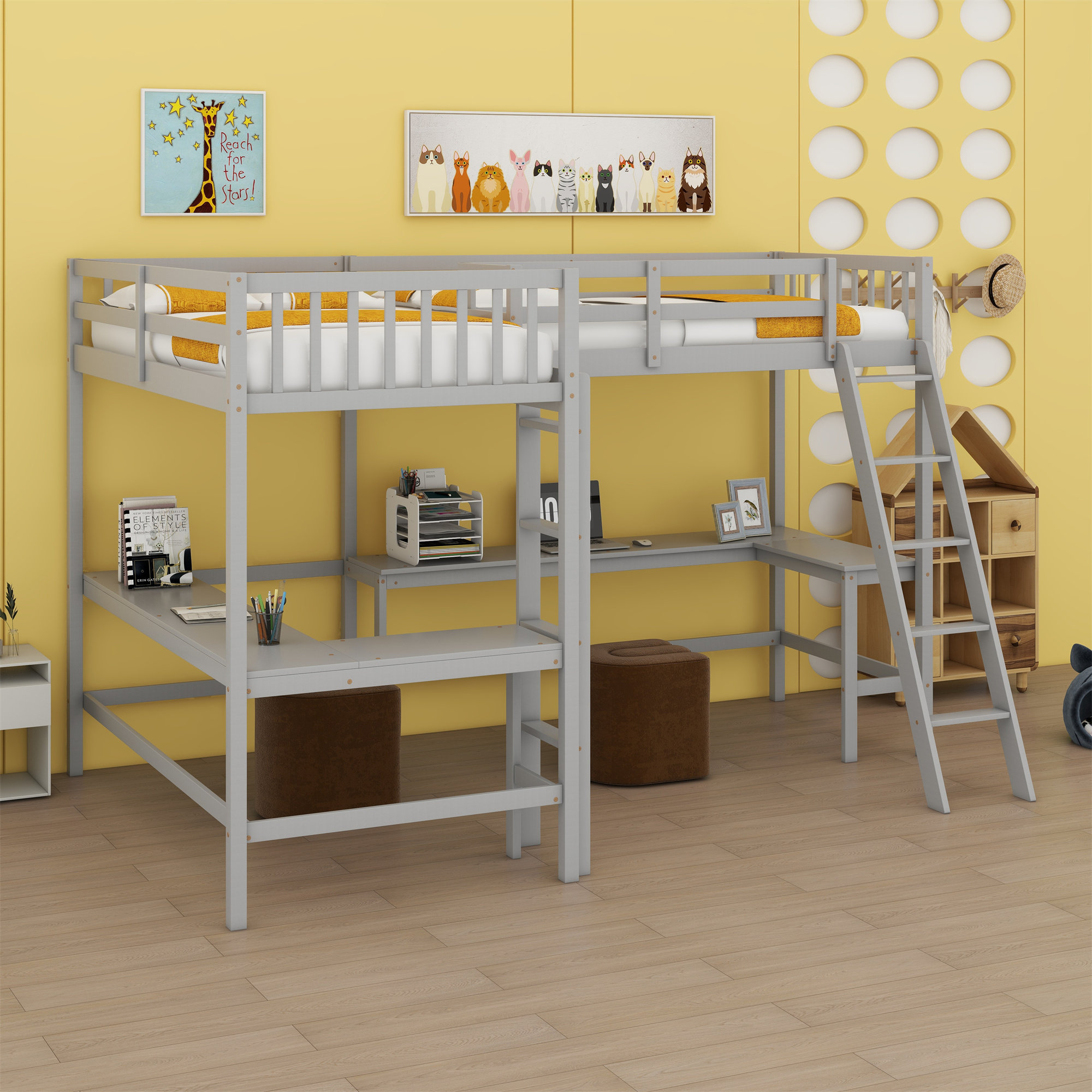 Harriet Bee Jamone Kids Twin Loft Bed - Wayfair Canada