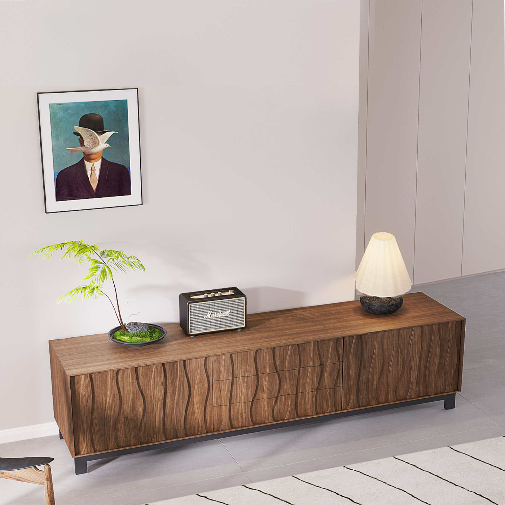 Loon Peak Modern Light Wood Tv Stand With Sleek Design - Wayfair Canada