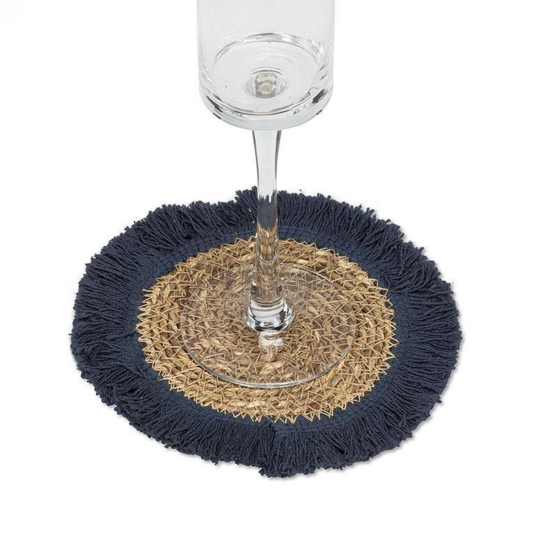 Bungalow Rose Fringed Coasters | Wayfair