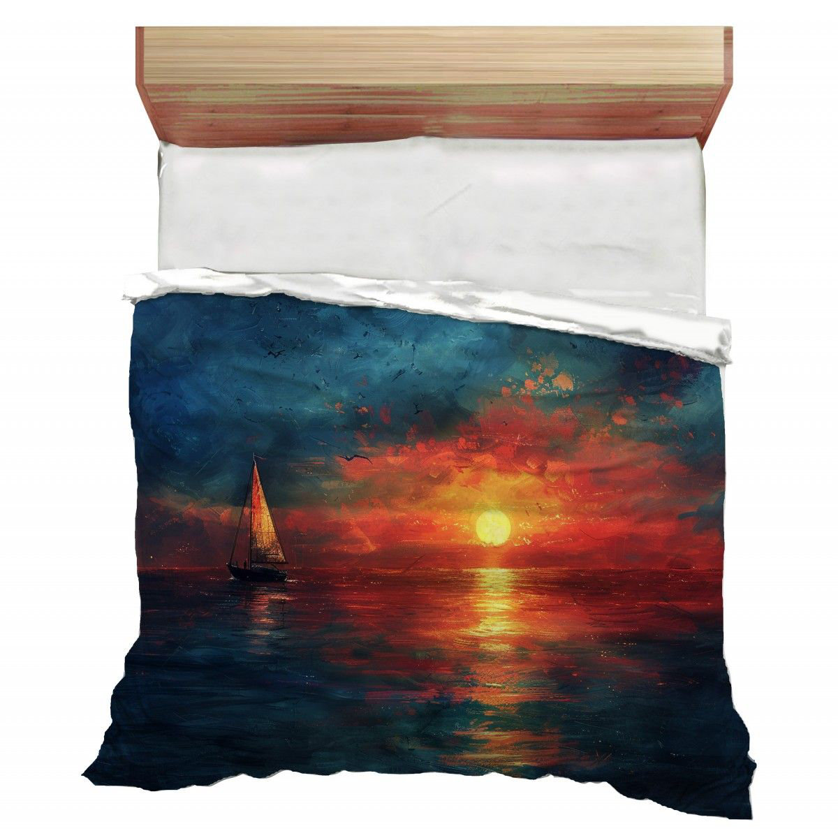 VisionDecor Sailing Bedding Nautical Comforter Sunset - Wayfair Canada
