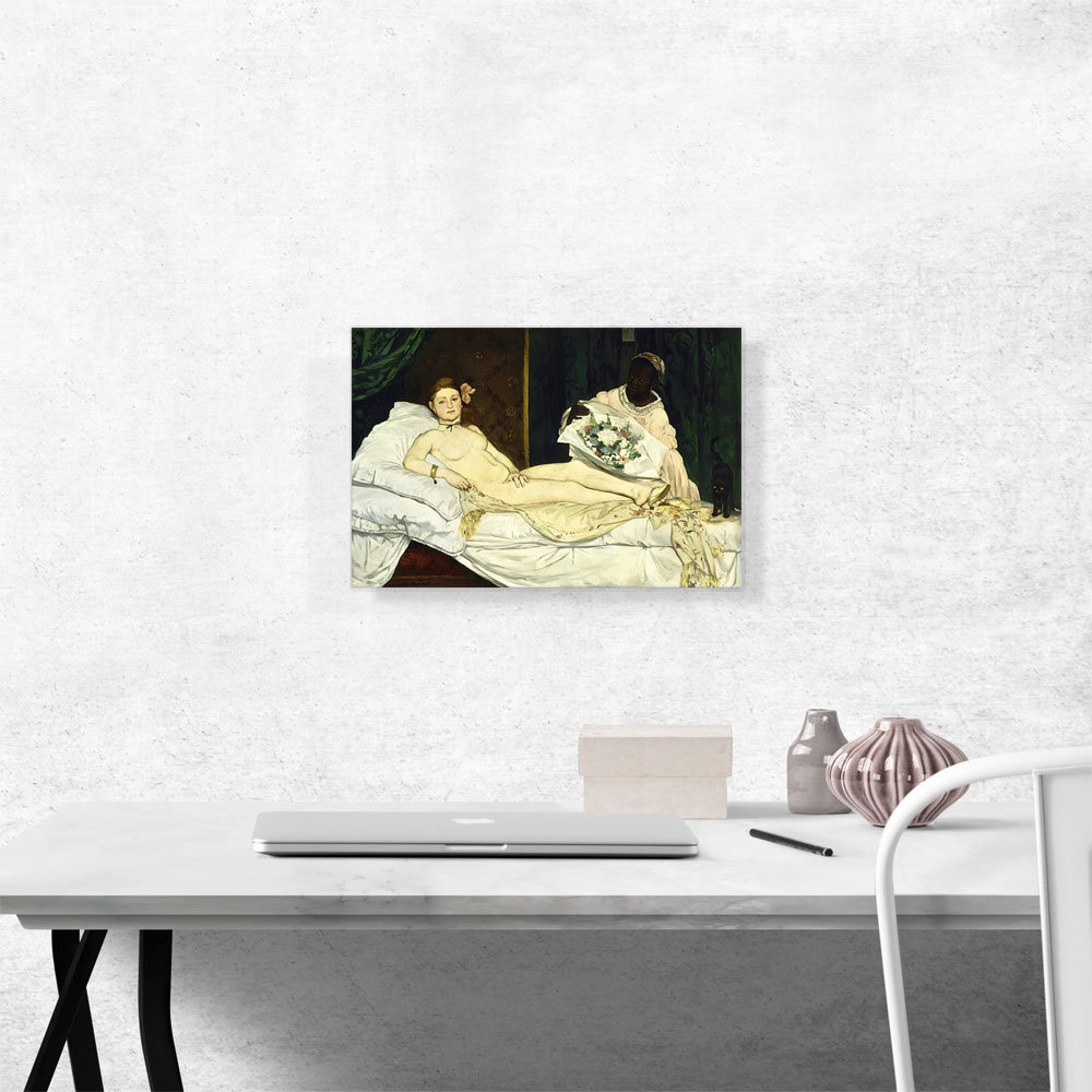 ARTCANVAS Olympia 1863 by Edouard Manet - Wrapped Canvas Painting Print ...