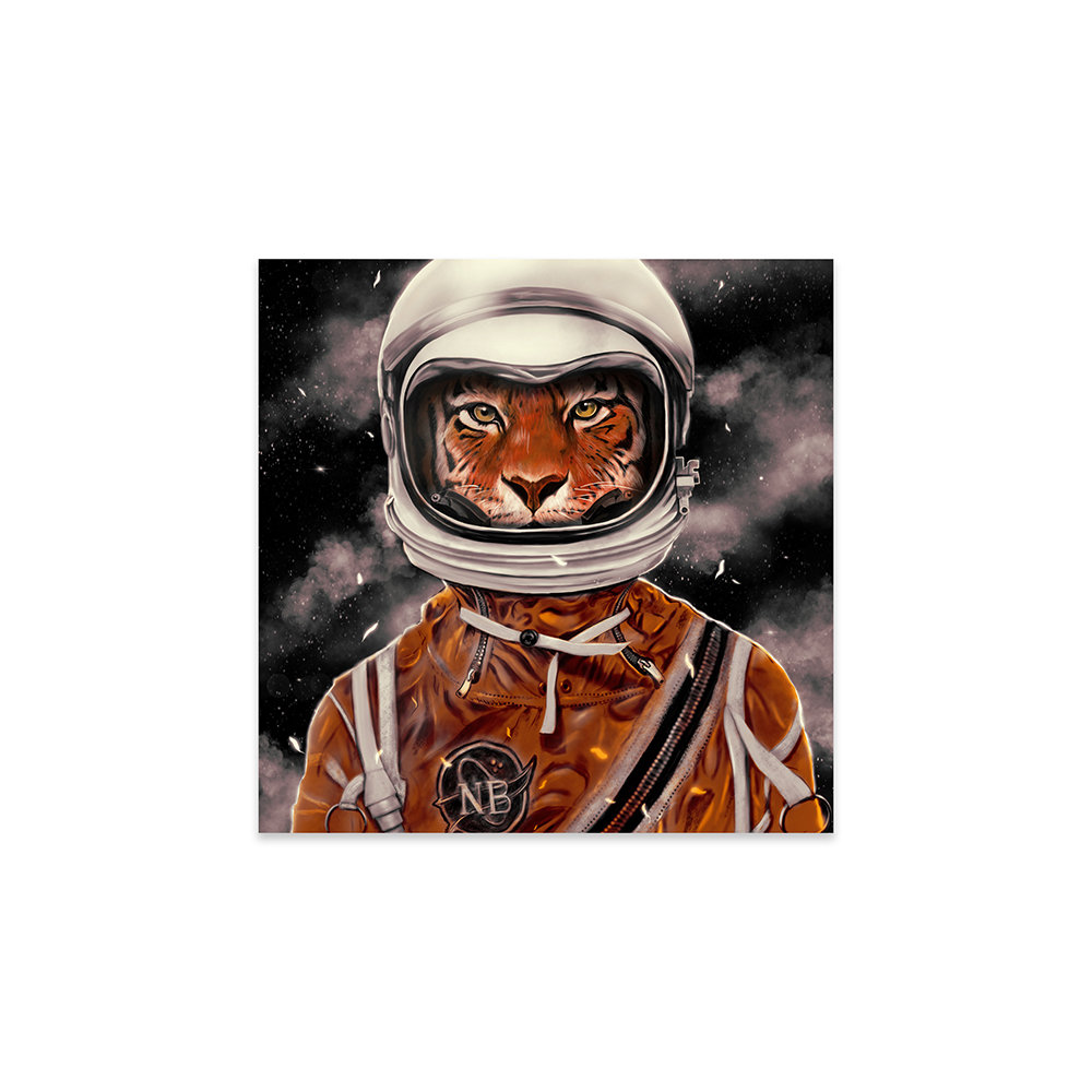 Trinx Astro Tiger On Plastic / Acrylic by Nicebleed Painting | Wayfair