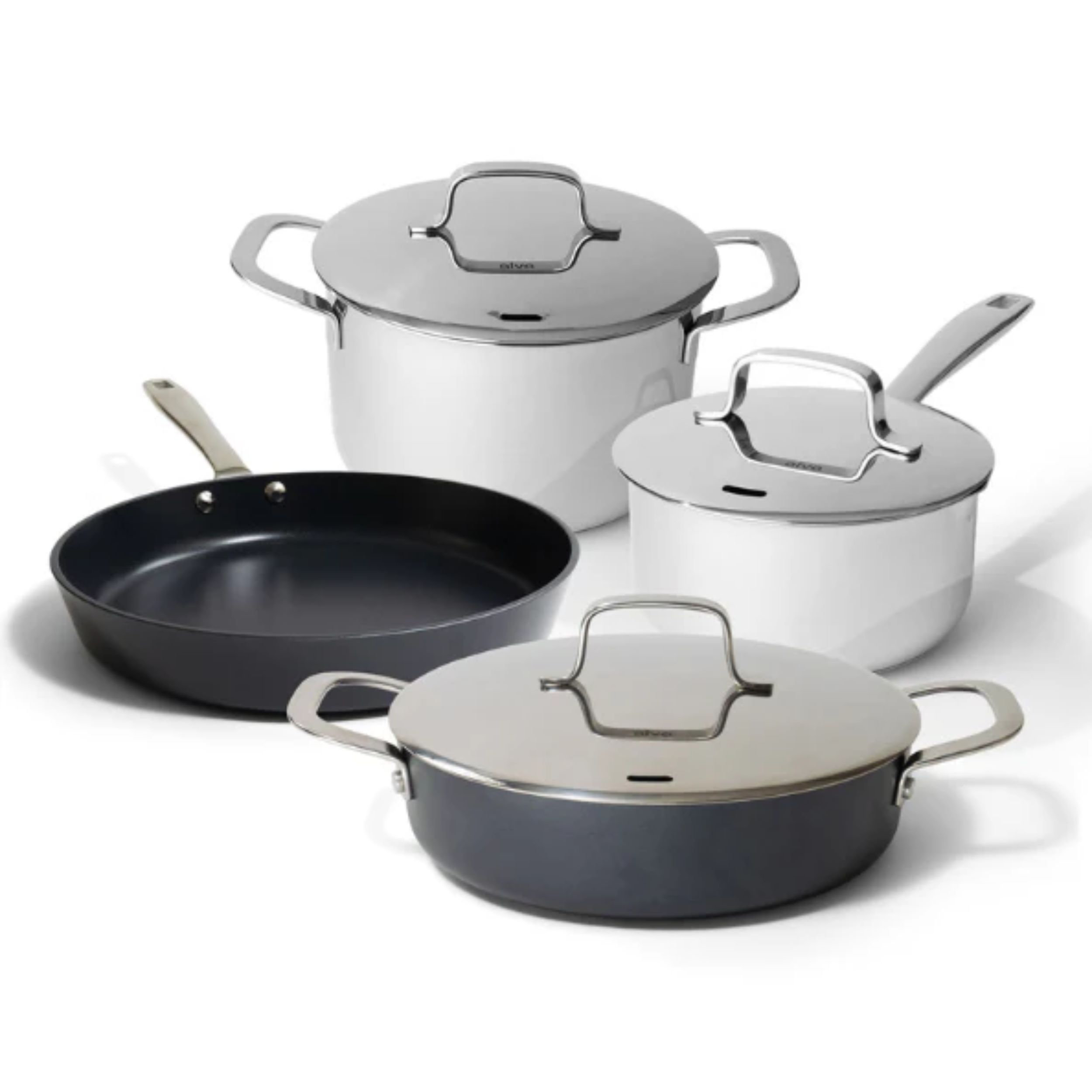 Alva Maestro Essentials 7-Piece Cookware Set, Pots and Pans Set ...
