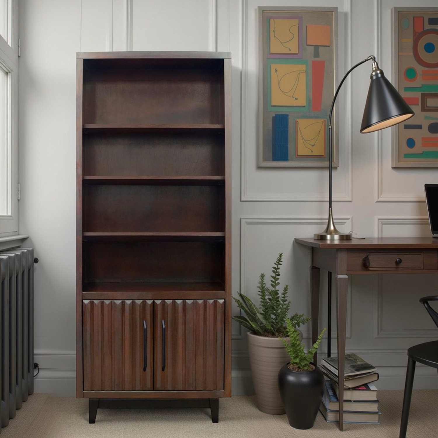 Hokku Designs Radiance 78 inch High Bookcase Pier, No Assembly Required ...