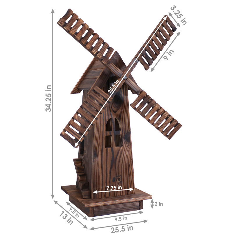 August Grove® Eagleville Dutch Windmill & Reviews | Wayfair