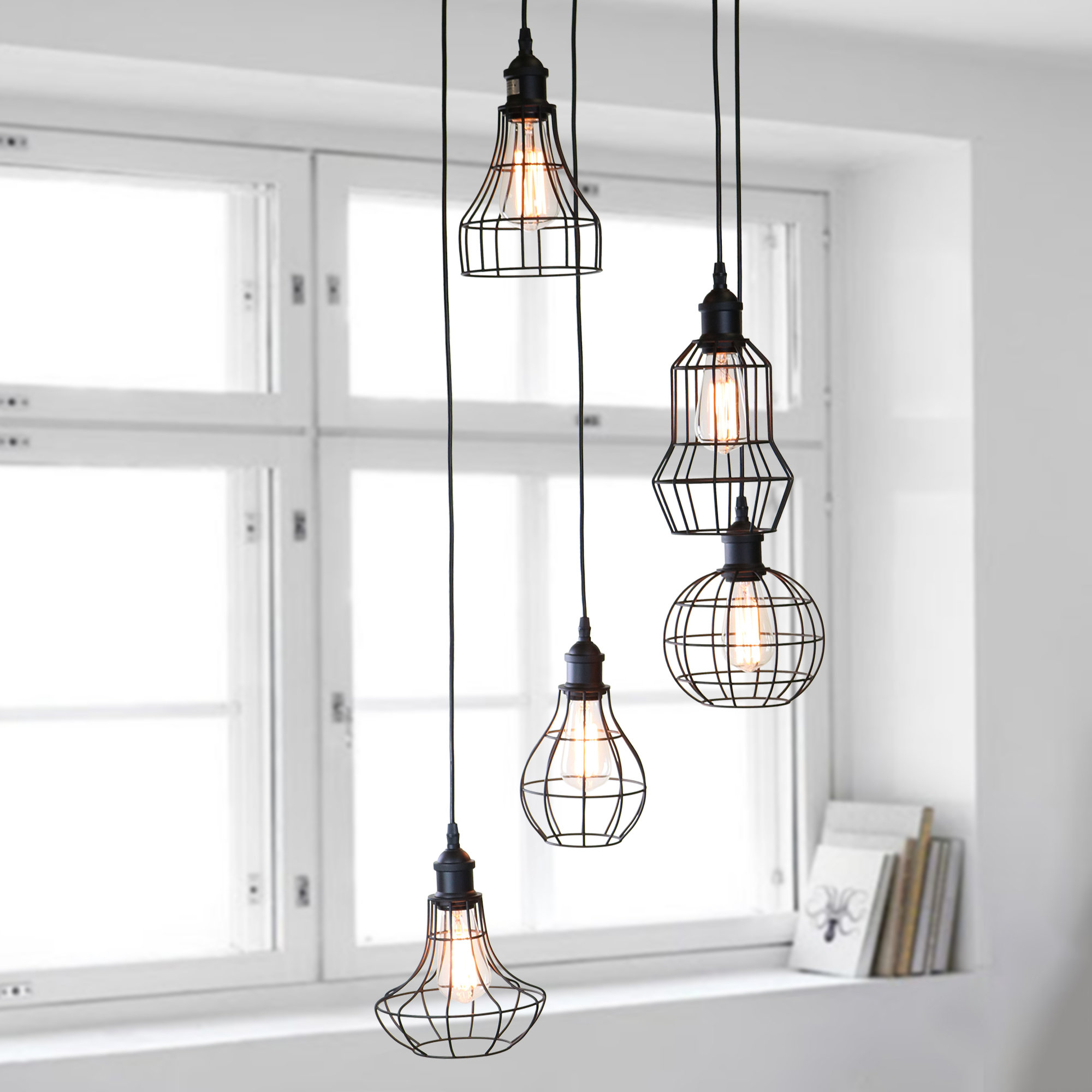 17 Stories 5 - Light Cluster Geometric Pendant | Wayfair