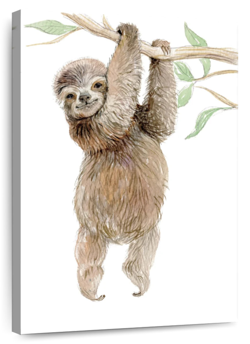 Ebern Designs Playful Baby Sloth | Wayfair