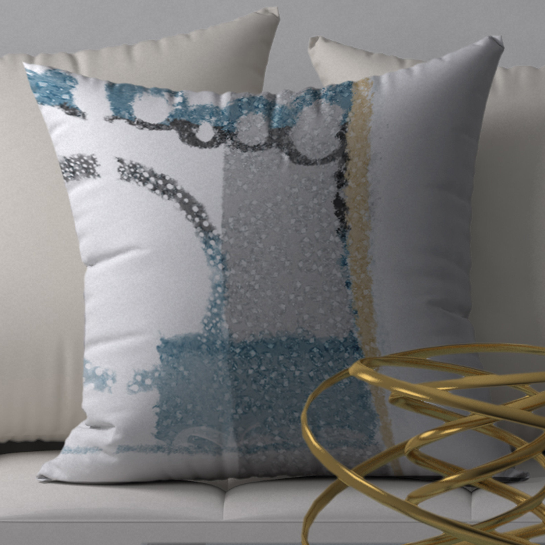 LeRoi Products Simple Glamorous Square Pillow Cover & Insert | Wayfair