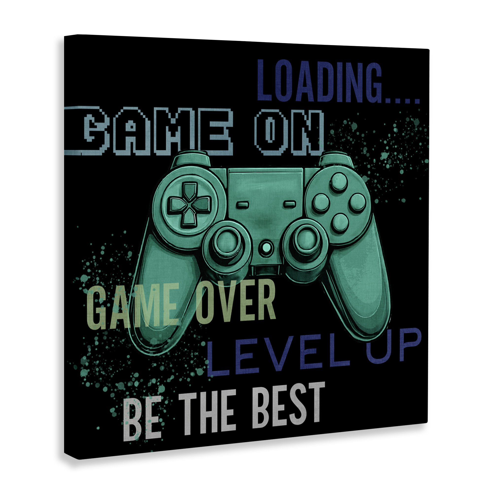 Ebern Designs Game On Level Up Controller Canvas, design by Kim Allen ...