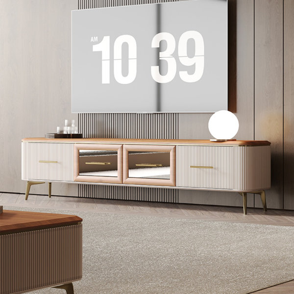 Dream cabinet Modern Simple TV Cabinet 86.6'' W Storage Credenza | Wayfair