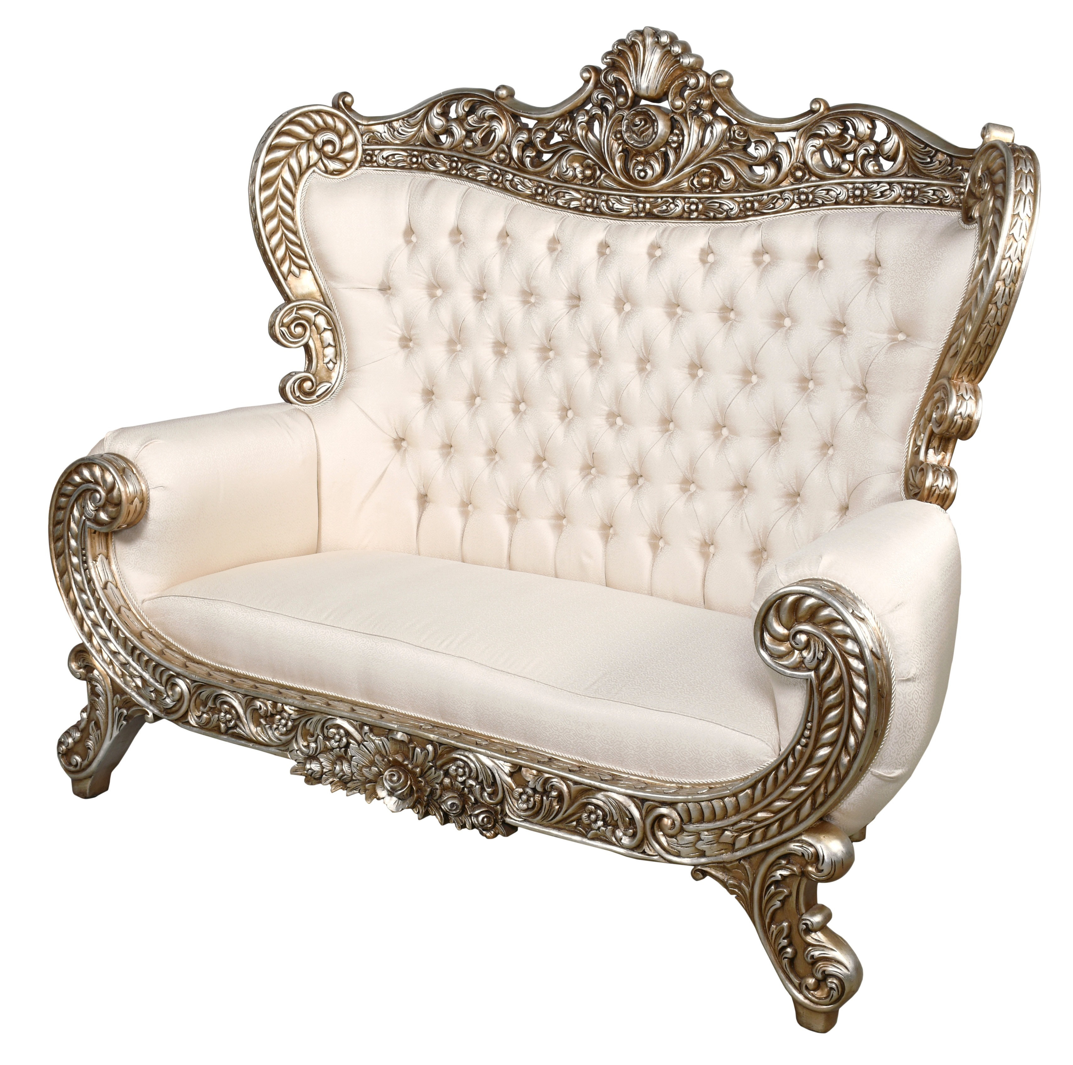 AFD Home Platine Palatial Hand Carved Parlor Sofa | Wayfair