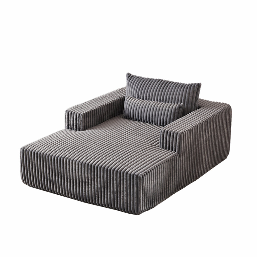 Latitude Run® Corduroy Sponge Sofa No Assembly Required for Indoor ...