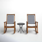 Birch Lane™ Arnot Wood Outdoor Rocker Chair & Reviews | Wayfair