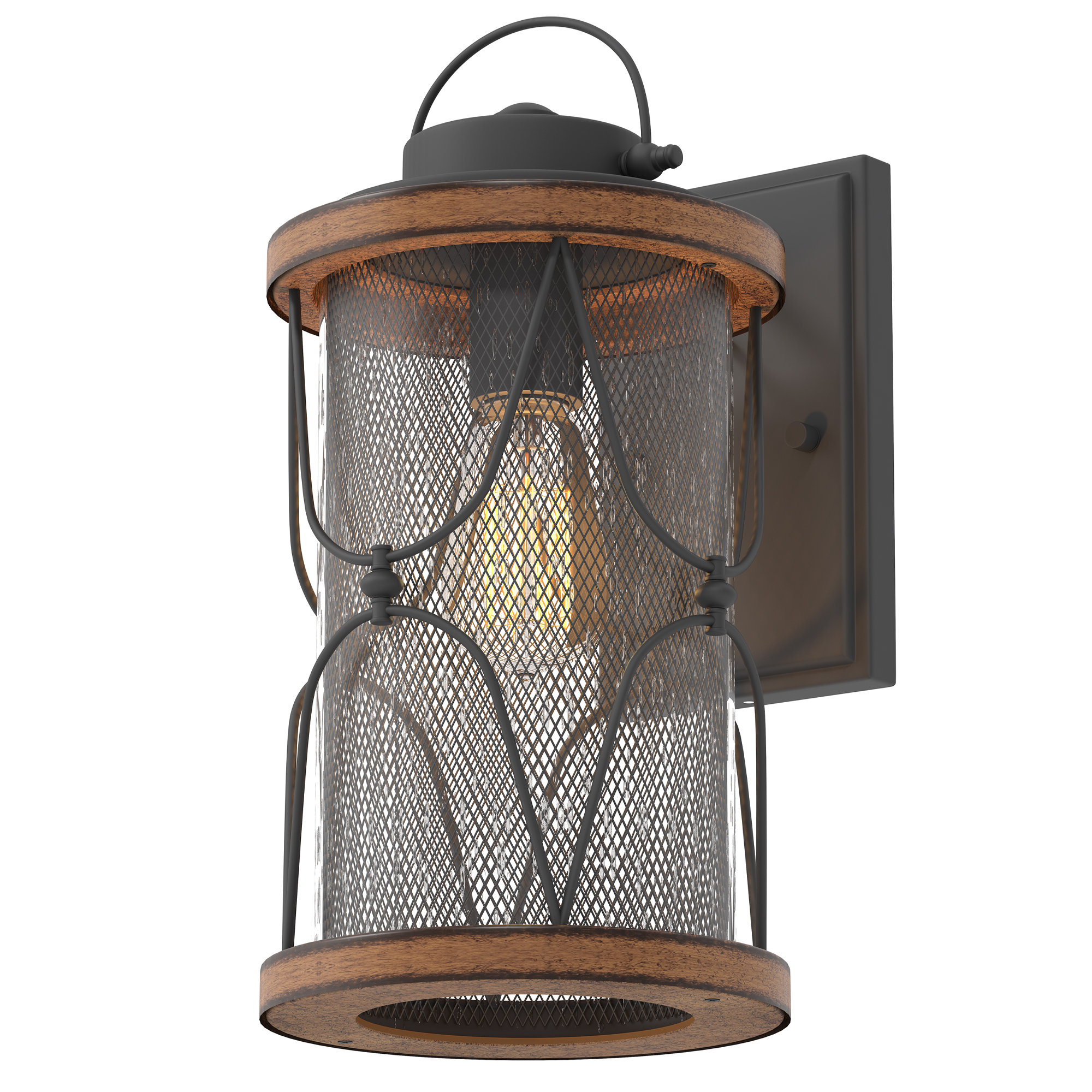Inlight 1-Light Farmhouse Outdoor Porch Exterior Wall Lantern,Matte ...