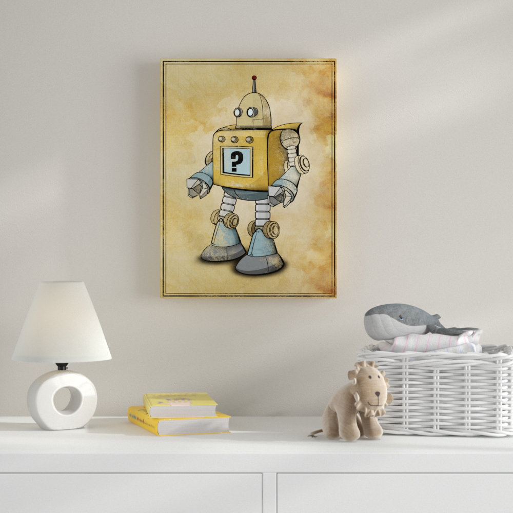 Zoomie Kids 'Robot Portrait' Canvas Art - Wayfair Canada