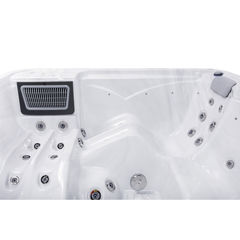 Bueno Spa 240 Volt 5 - Person 42 - Jet Acrylic Square Hot Tub with ...