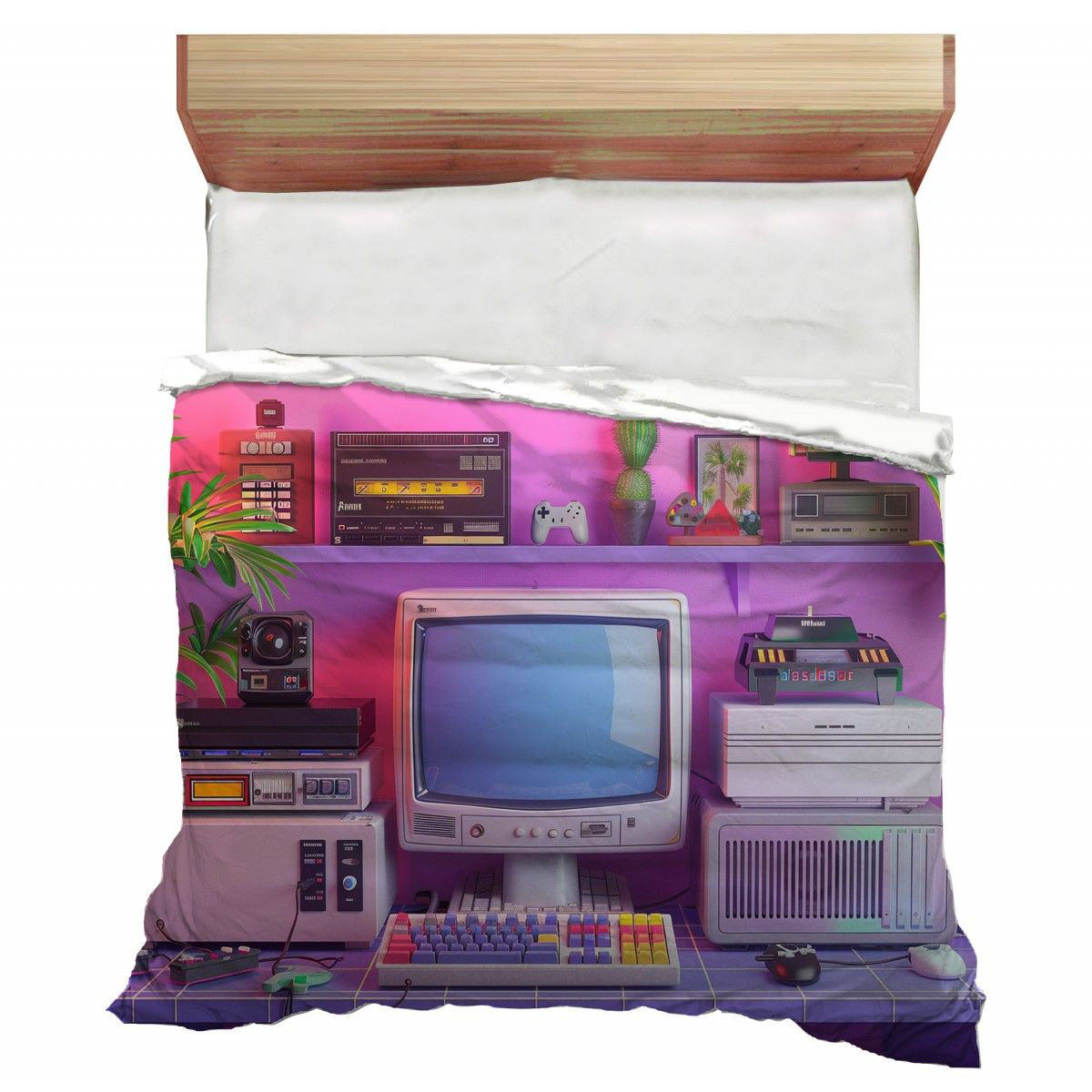 VisionDecor Computers Bedding Technology Duvet Cover Colorful | Wayfair