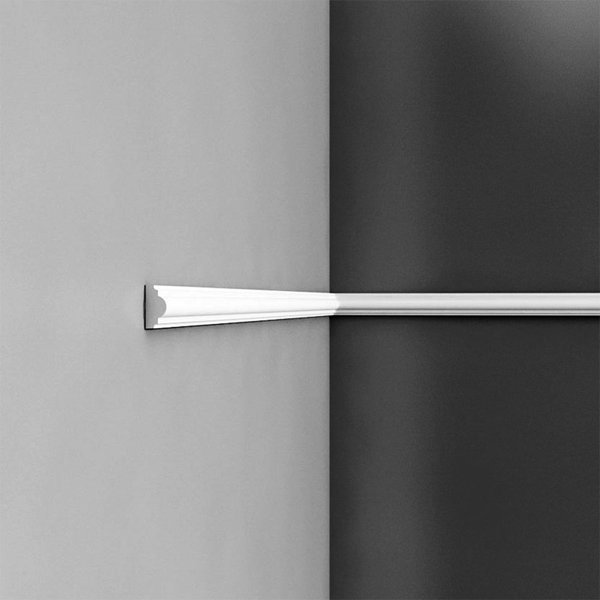 Orac Decor Polystyrene, Primed White 1" H x 78" W x 1/2" D Chair Rail ...