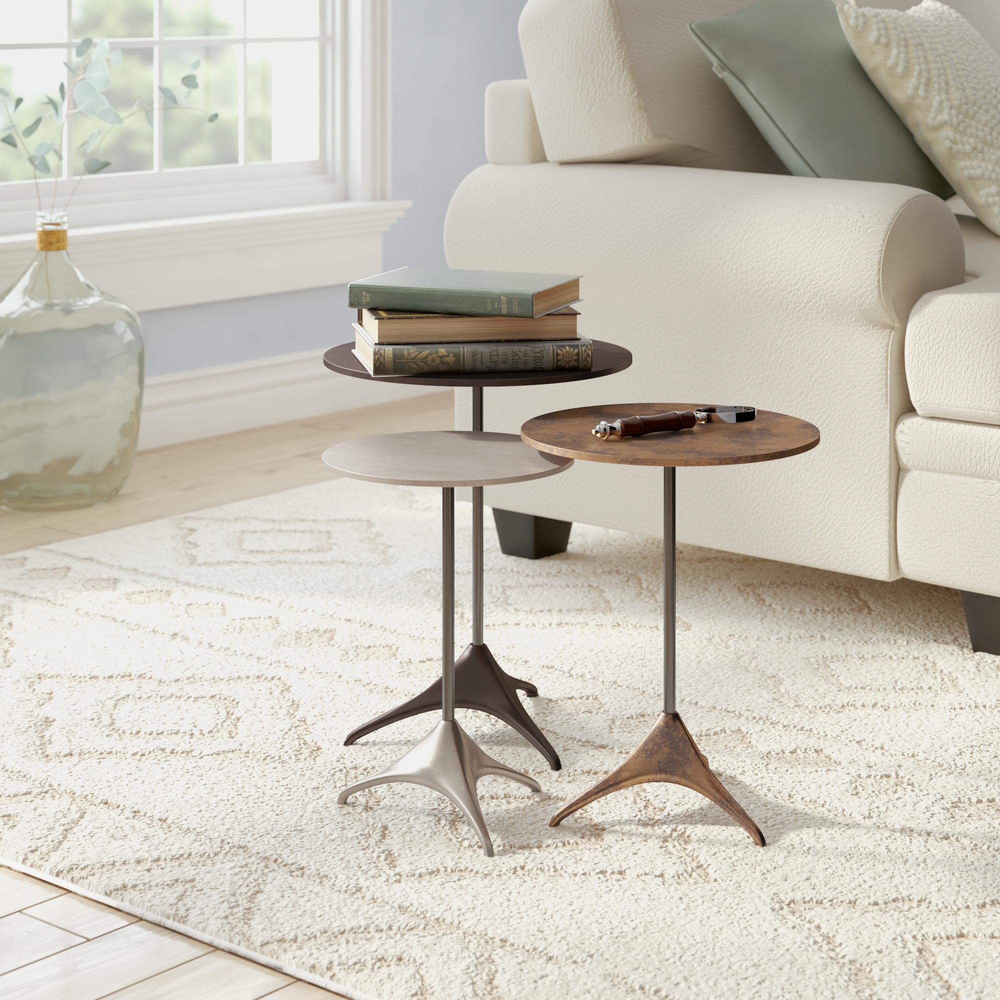 17 Stories McKellen 3 Piece Nesting Tables & Reviews | Wayfair