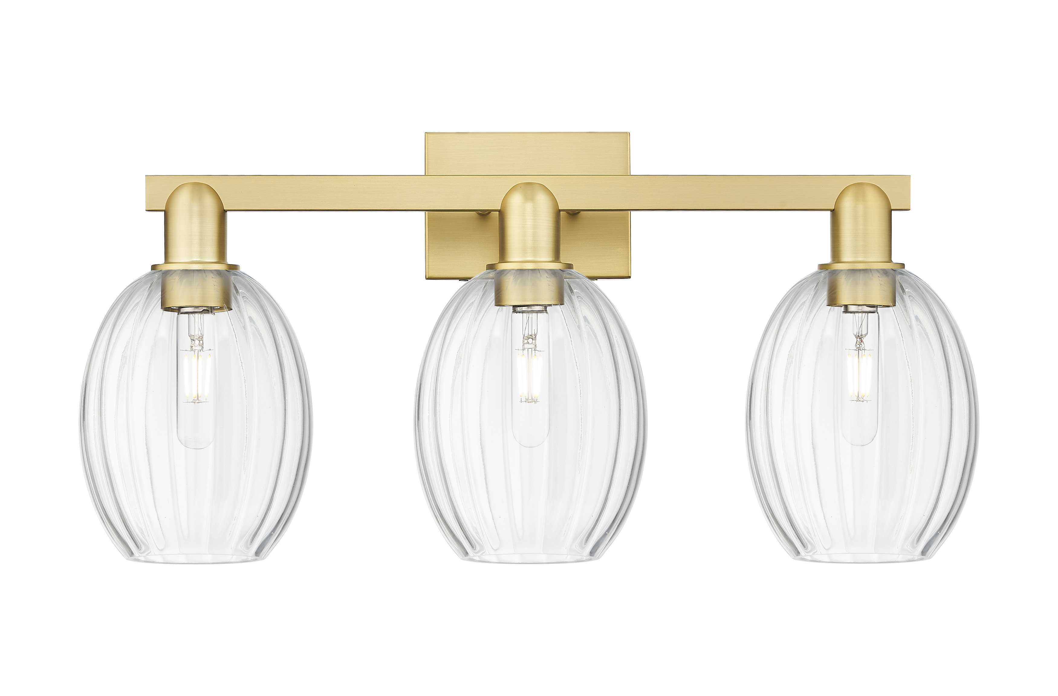 Mercer41 Eldon - 3 Light 26" Bell Shade Bath Vanity Light | Wayfair