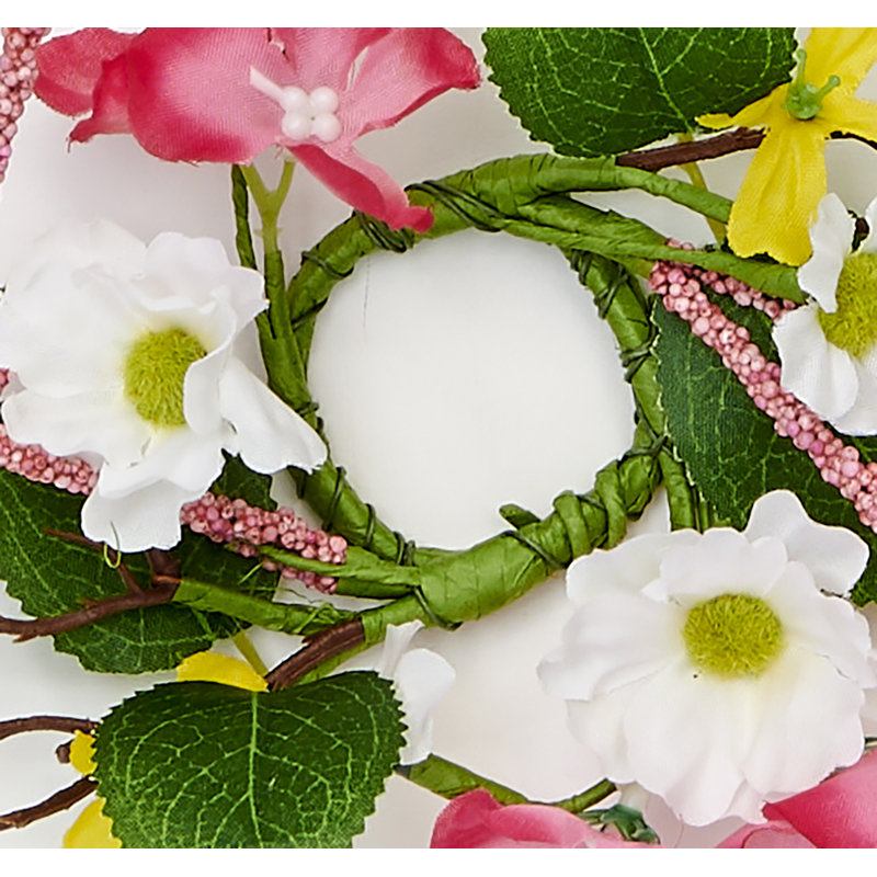 Primrue Cherry Forsythia Daisy Candle Ring | Wayfair