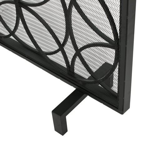 Winston Porter Thayer Single Panel Iron Fireplace Screen & Reviews ...