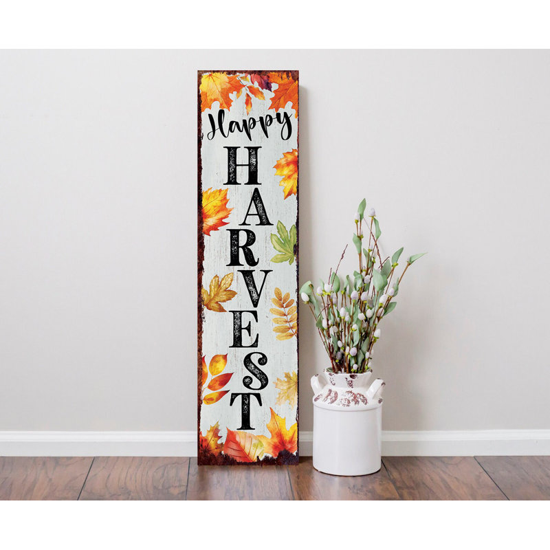The Holiday Aisle® Happy Harvest Door Mural | Wayfair