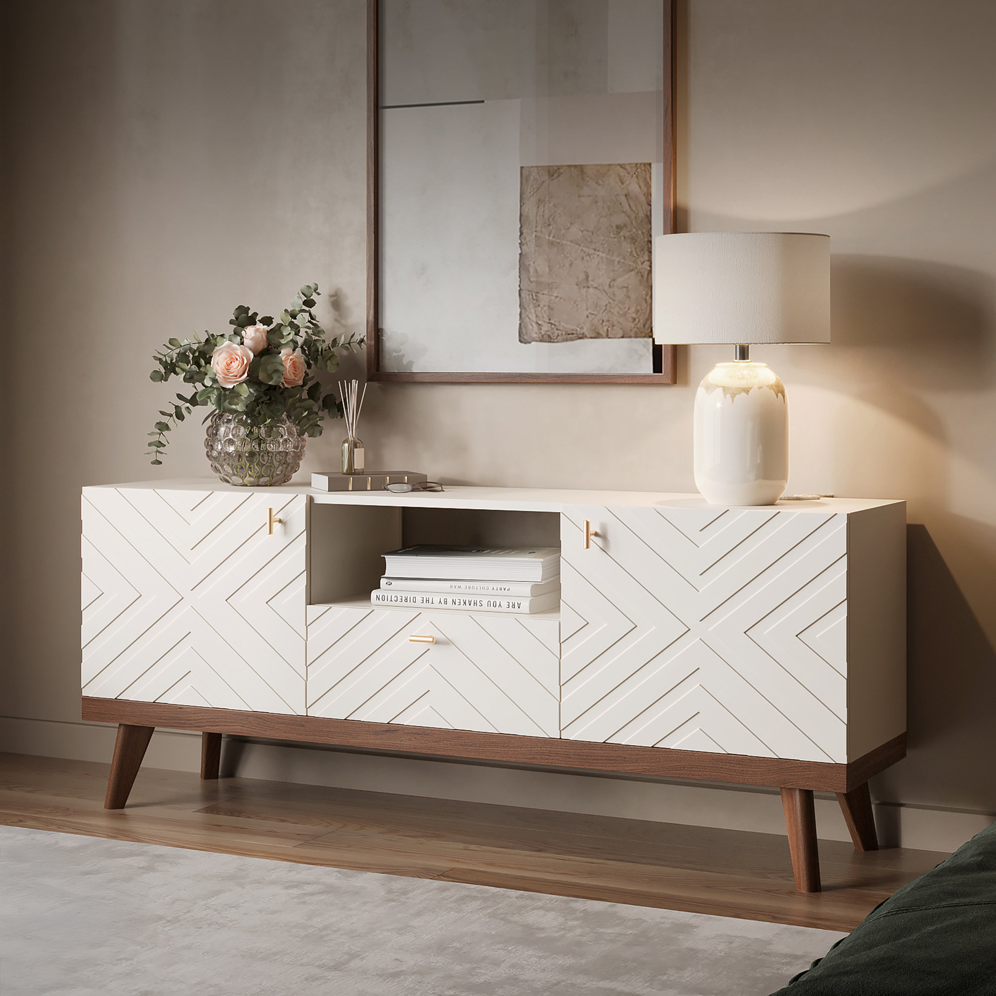 George Oliver Nancee TV Stand for TVs up to 65" & Reviews - Wayfair Canada