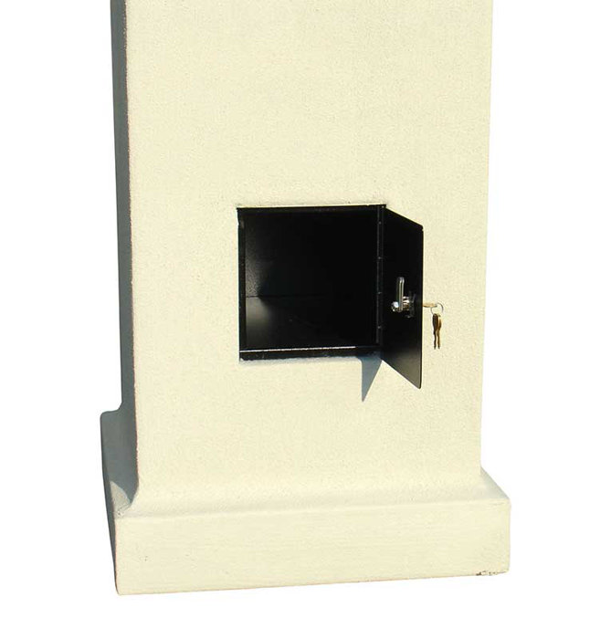 Qualarc Manchester Wall Mounted Mailbox with Locking Drop Chute Combo ...