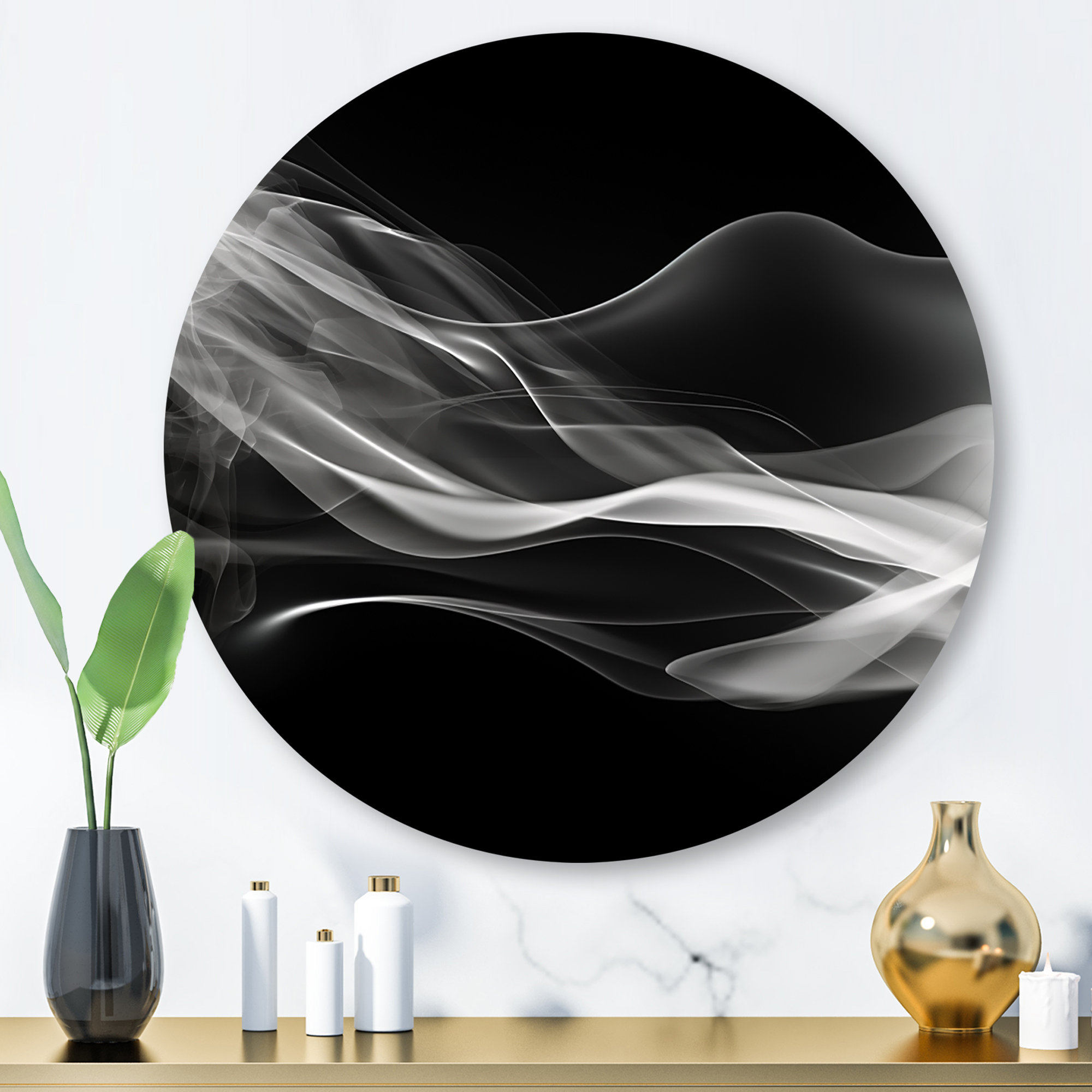 Ivy Bronx Shiena Black White Contemplative Abstraction I - Abstract ...