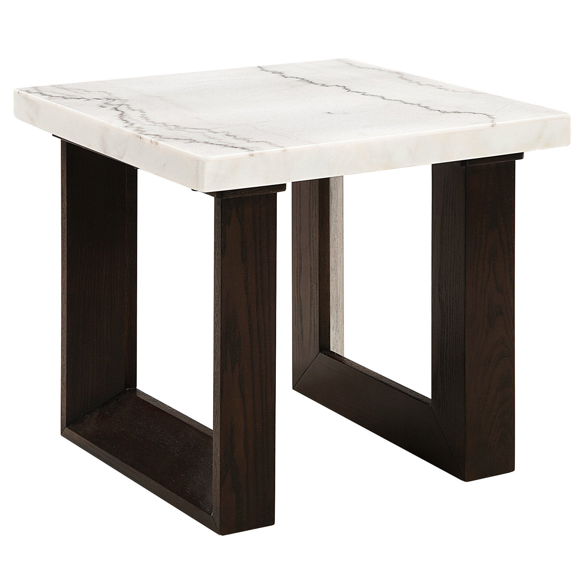 Latitude Run® Fashionable Table With White Marble Top, Rectangular ...