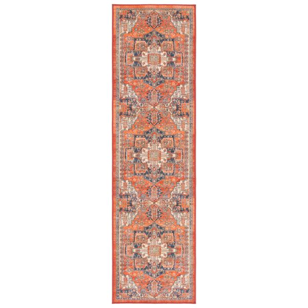 Bungalow Rose Journey Performance Machine Washable Southwestern Rug ...