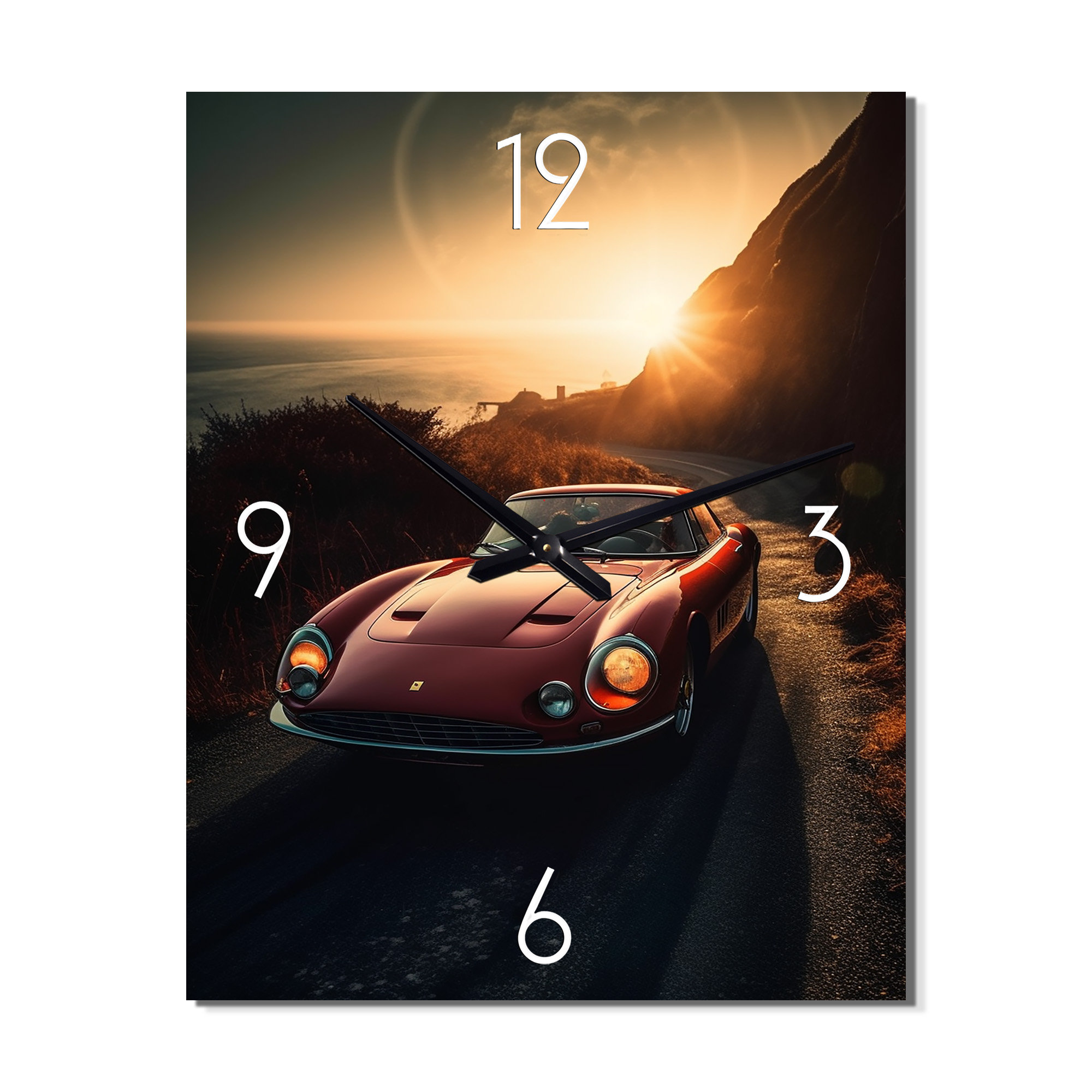 East Urban Home Red And Yellow Artistic Tributes To Retro Cars - Retro ...