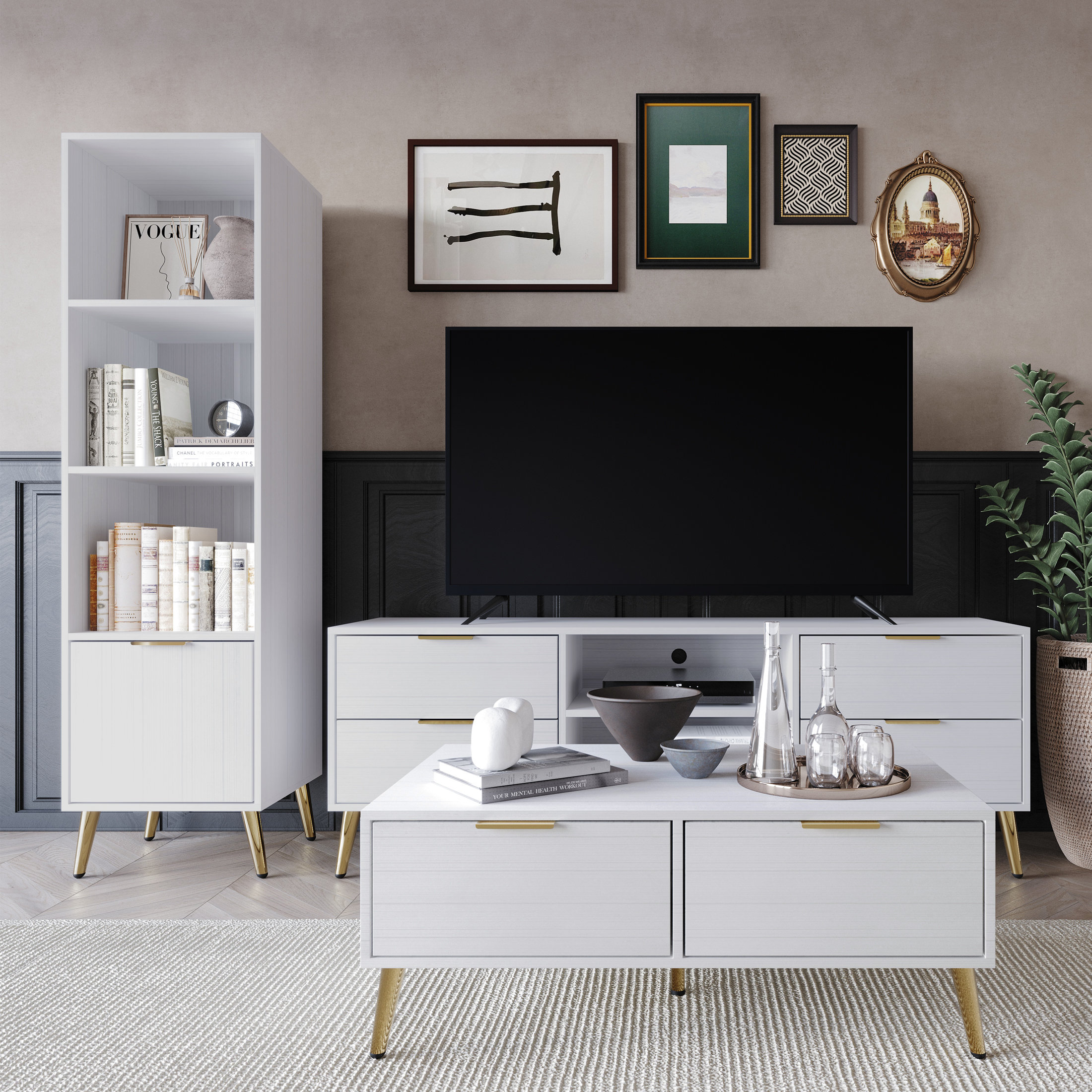 Mercer41 Rafiat Storage Credenza - Wayfair Canada