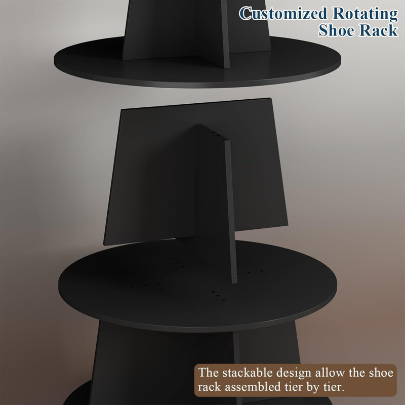 Latitude Run® 6-Tier Rotating Shoe Rack | Wayfair