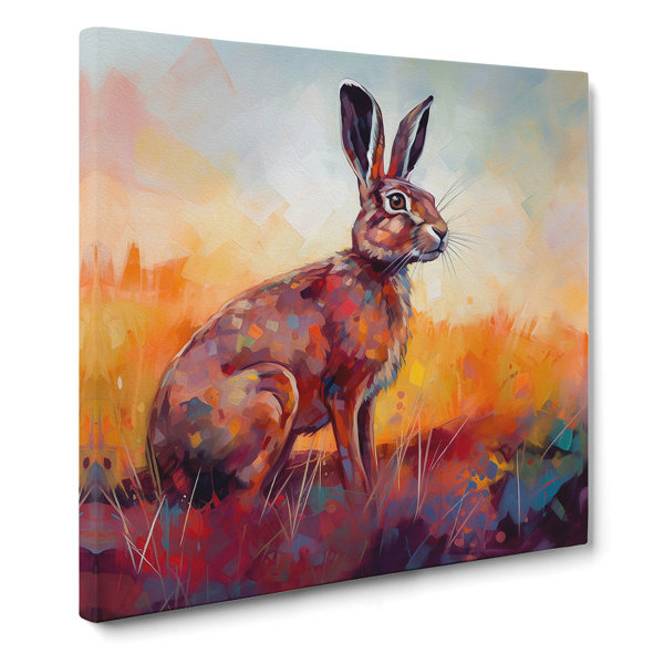 Brambly Cottage Hare Colour Field Painting No.1 - No Frame Art Prints ...