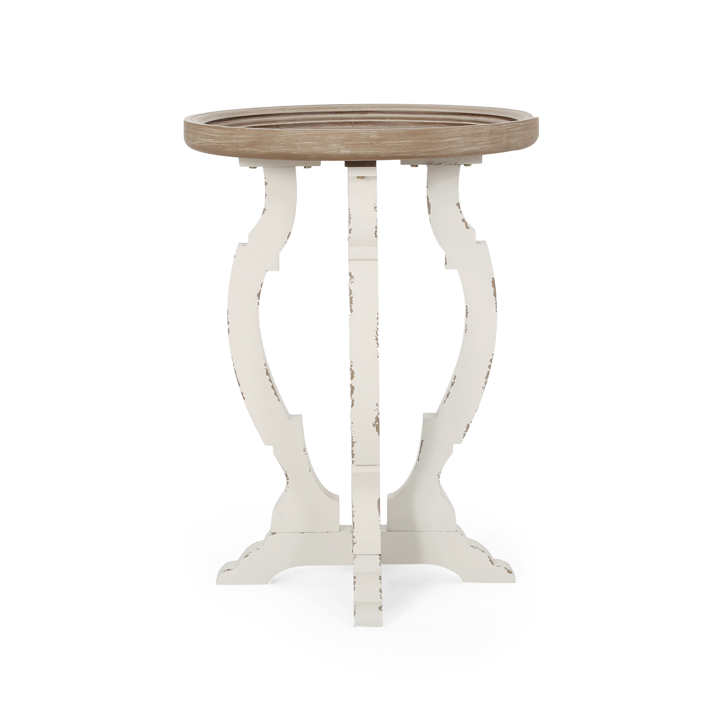 Ophelia & Co. Round End Table Side Table Retro Style Accent Table ...