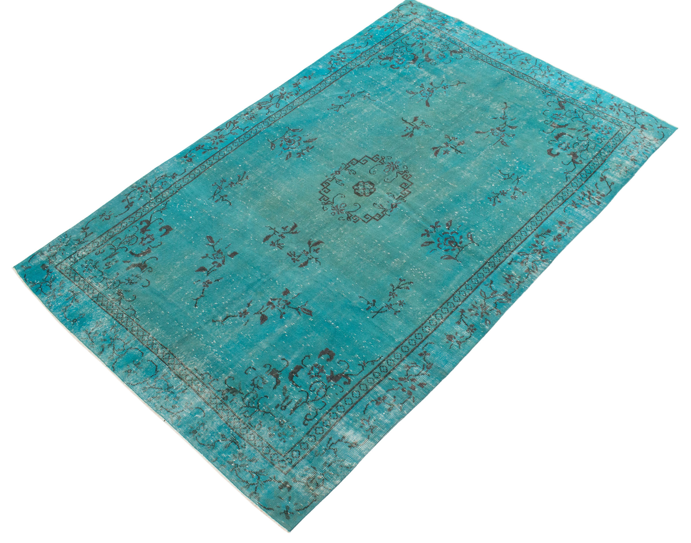 Isabelline Color Transition Turquoise Rug 6'5" X 10'3" | Wayfair