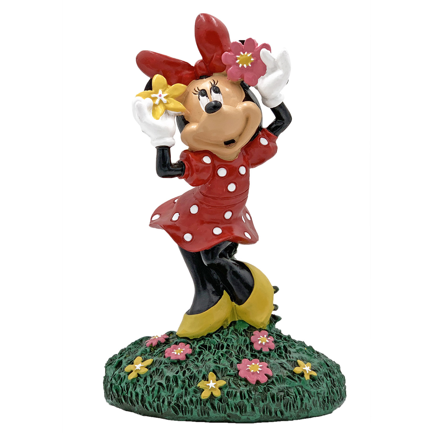 Back Yard Glory Disney Minnie Mouse Flower Ears Outdoor Garden Statue ...