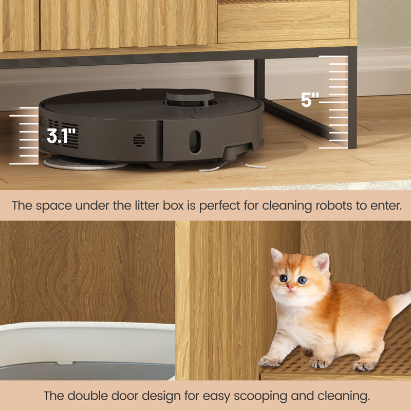 Mercer41 Hollomon Litter Box Enclosure & Reviews | Wayfair