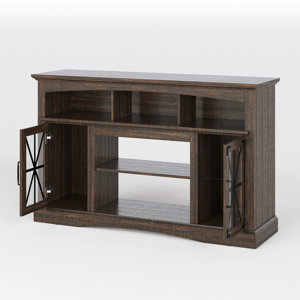 Laurel Foundry Modern Farmhouse® Visconti LED Farmhouse Media Console ...