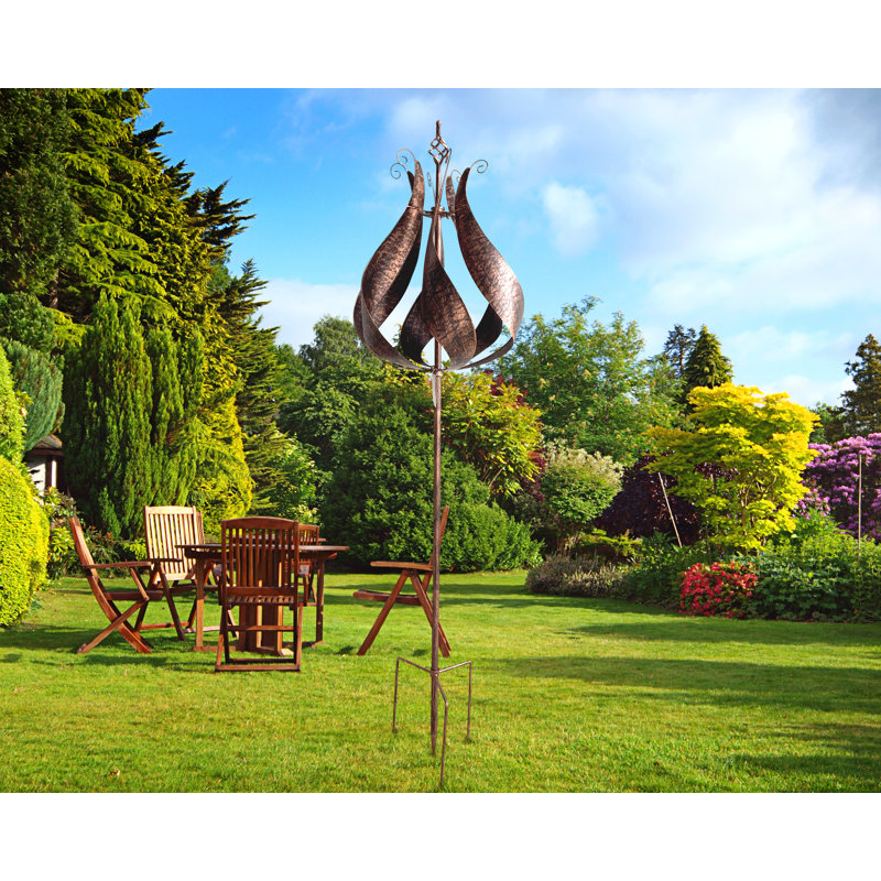 Dakota Fields Silkeborg Abstract UV Resistant Metal Garden Statue ...