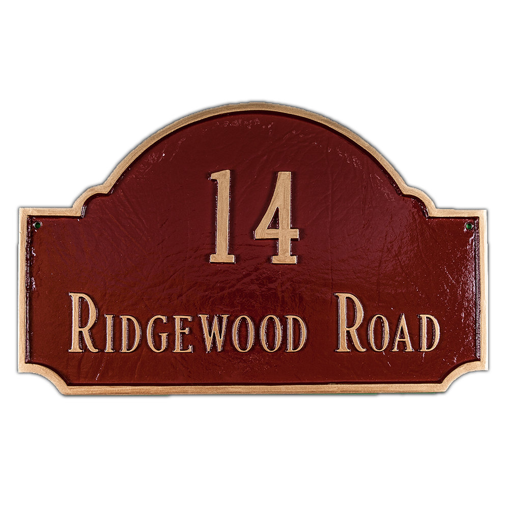 Montague Metal Products Inc. Fitzgerald Standard Two Line Address Sign ...