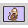 Bright Star Sitting Monkey Smiling Lilac - Single Picture Frame Print ...
