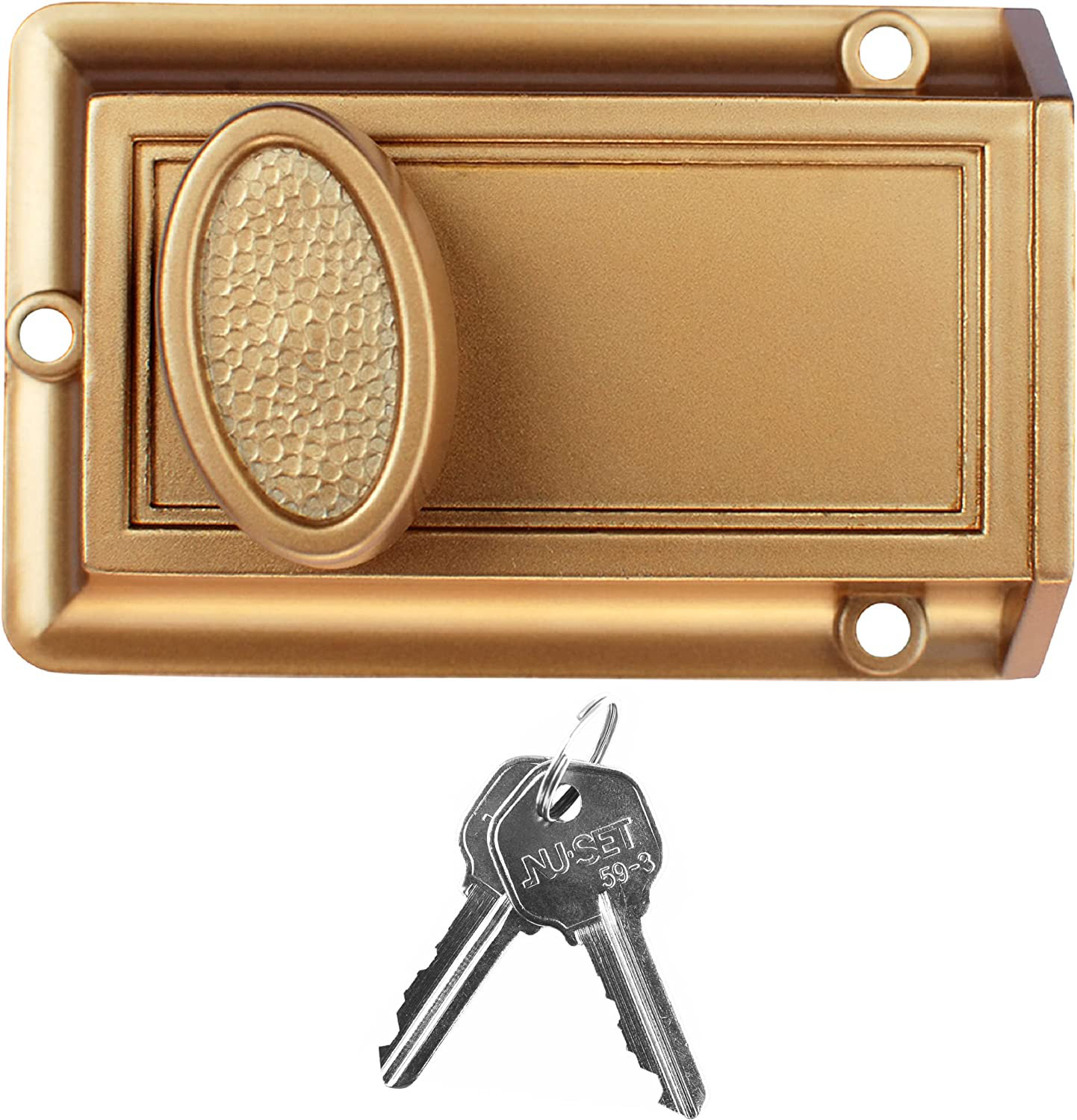 NU-SET NUSET Kwikset Keyed Night Dead Bolt Lock, Bronze - Wayfair Canada