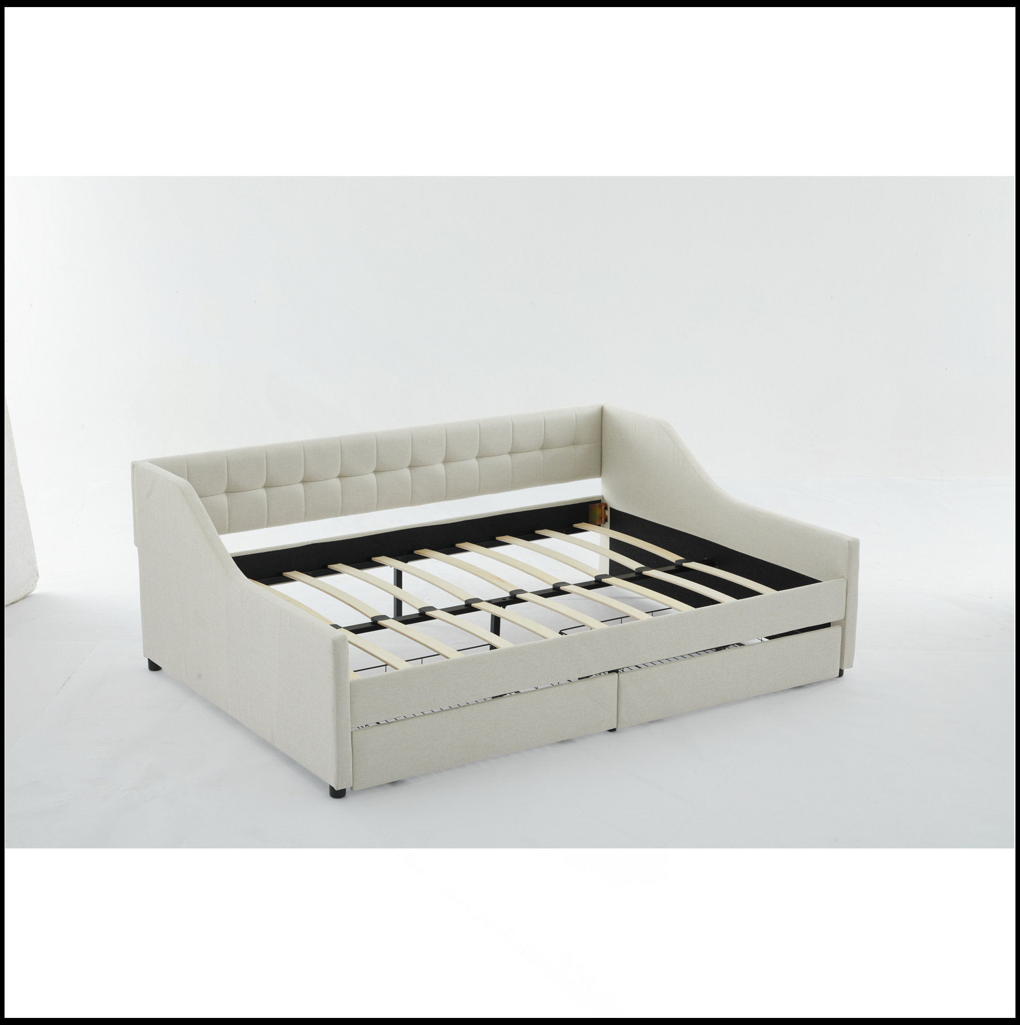 House of Hampton® Daybed Corner Bed Sofa Bed With Drawers Velvet ...